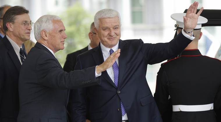 Mike Pence welcomes Montenegro PM to White House | World News - The ...