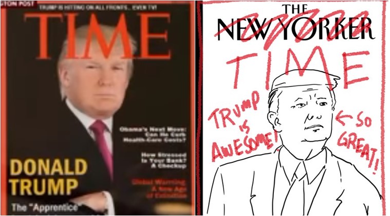 The New Yorker takes a hilarious dig at Donald Trump and the fake TIME ...