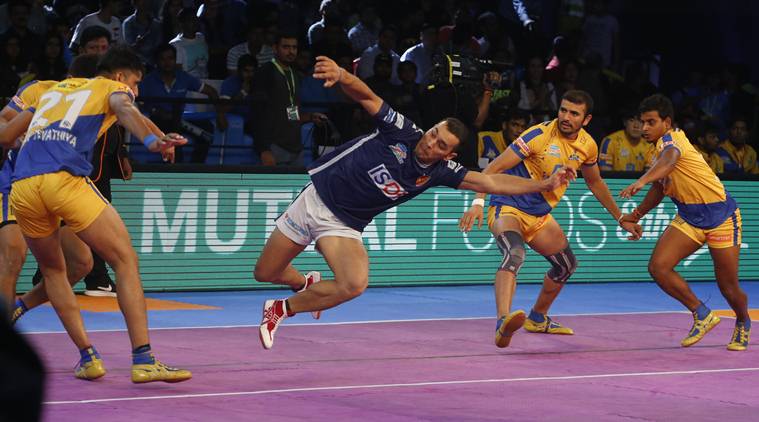 Pro Kabaddi 2017: Super Meraj Sheykh raids Tamil Thalaivas, wins it for ...
