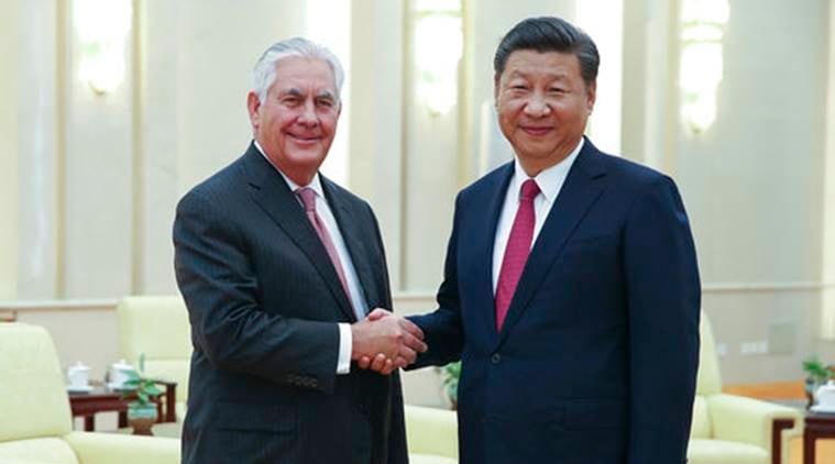 Rex Tilllerson Meets Chinese President Xi Jinping Trump Visit North