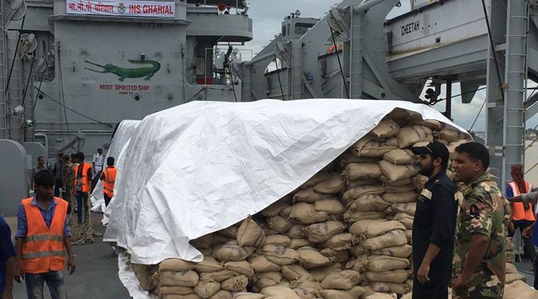 INS Gharial reaches Bangladesh’s Chittagong with 62,000 packs of relief ...