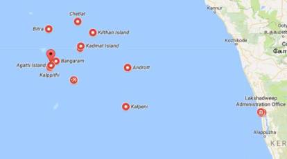 Laccadive Islands Map The Indian Ocean In 2022