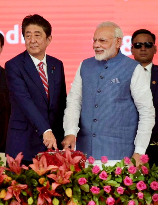 Bullet train in India: PM Modi, Japan’s Shinzo Abe launch historic ...