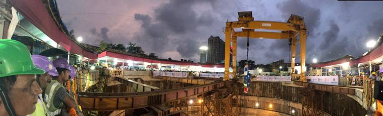 Mumbai’s first Tunnel Boring Machine lowered in Naya Nagar in Mahim ...