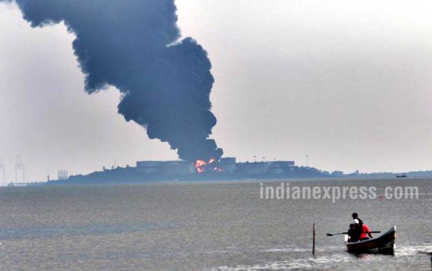 Butcher Island: Fire at 30,000 kilolitre oil tank rages on for third ...