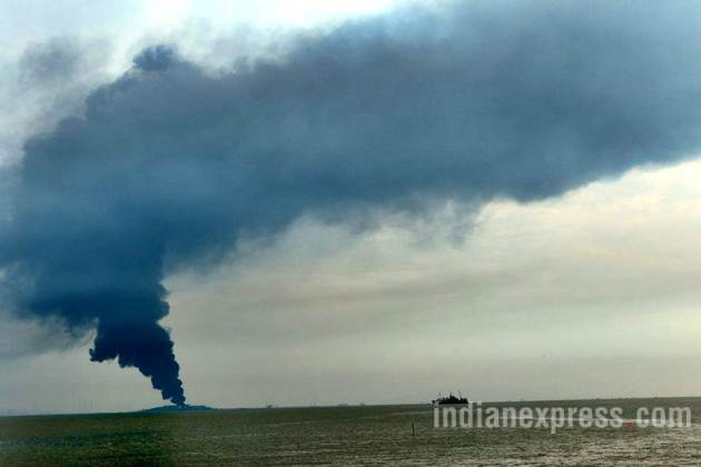 Butcher Island: Fire at 30,000 kilolitre oil tank rages on for third ...