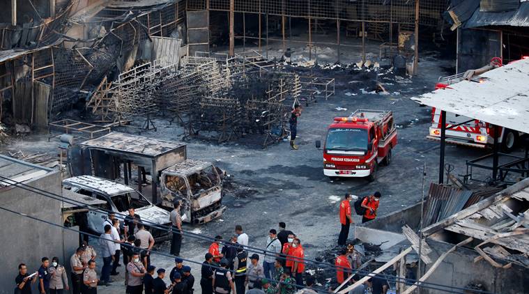 Indonesia police comb site of deadly fireworks factory explosions ...