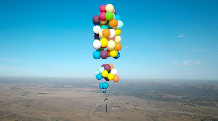 VIDEO: British man flies across South Africa on a chair tied to 100 ...
