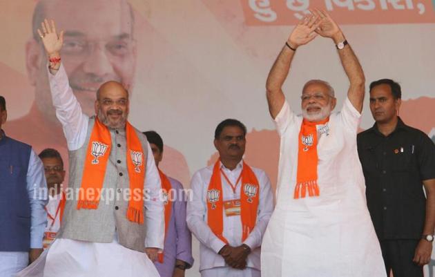 PM Modi, Amit Shah hold mega rally in Gujarat: See photos | India News ...