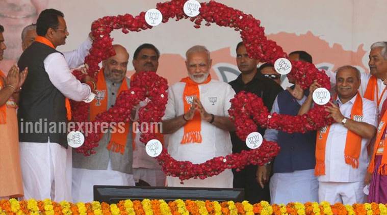 PM Modi, Amit Shah hold mega rally in Gujarat: See photos | India News ...