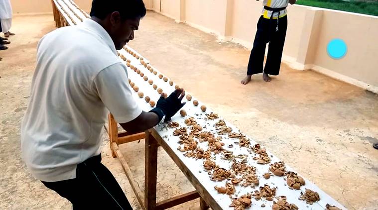 VIDEO: This is NUTS! Indian martial arts master creates WALNUT SMASHING ...