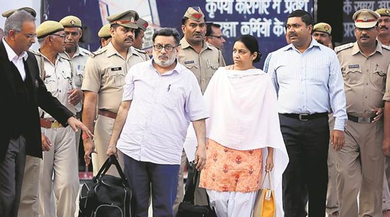 Freed after 4 years, Talwars return to Noida complex where Aarushi was ...