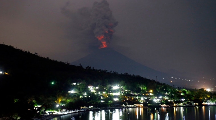 Tens of thousands evacuated as Bali volcano spews heavy ash cloud ...