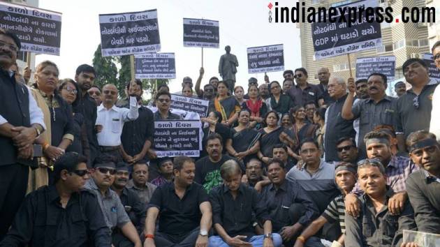 Demonetisation anniversary: Opposition stages protest against note ban ...