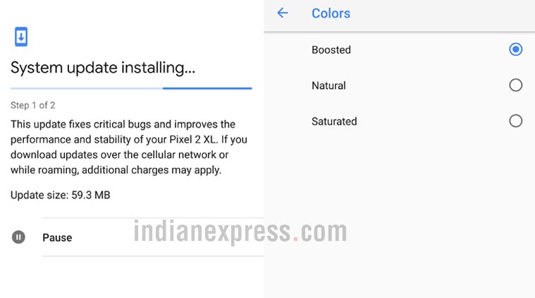 Google Pixel 2, Pixel 2 XL November update brings new colour ...