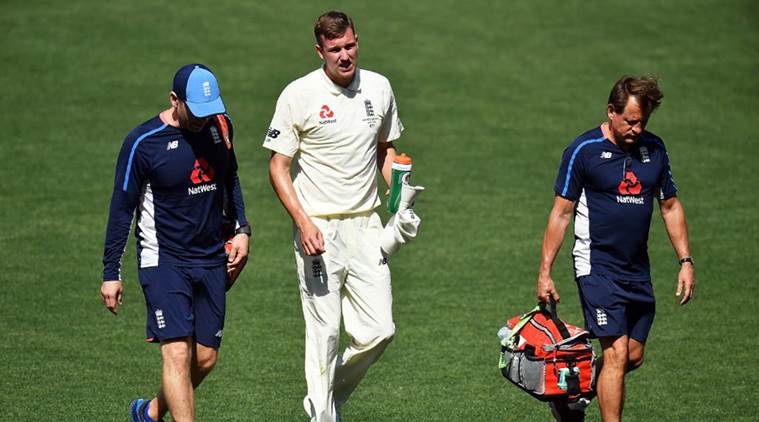 England pace bowler Jake Ball suffers ankle injury during Ashes warm-up ...
