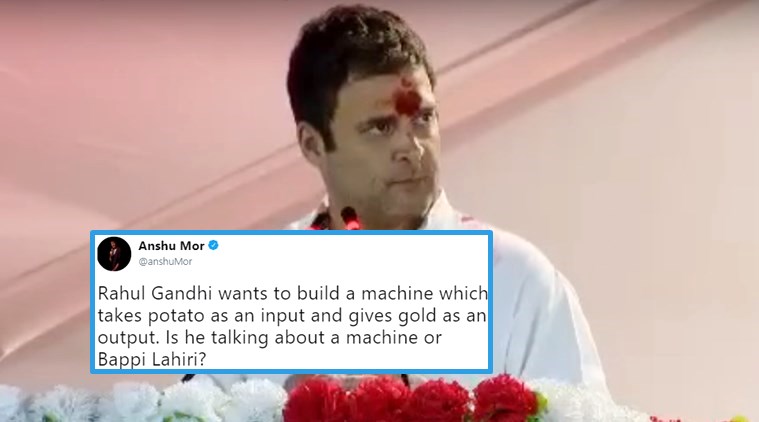 Rahul Gandhis ‘potato To Gold Formula From Gujarat Speech Gets