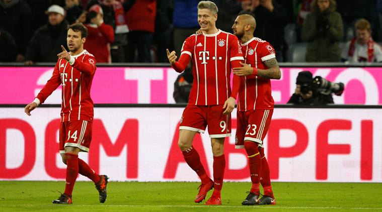 Robert Lewandowski double stretches Bayern Munich’s winning run ...