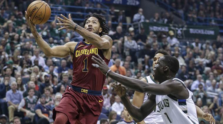 Derrick Rose returns to Cavaliers to resume rehab on sprained ankle ...