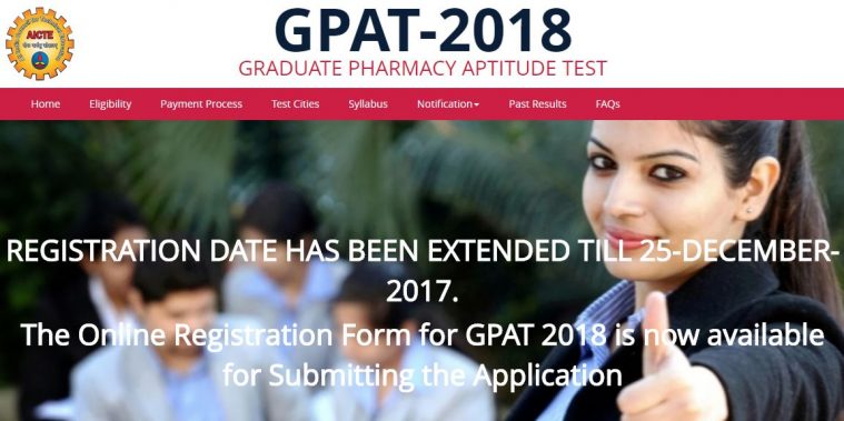 GPAT 2018 registration date extended, apply at aicte-gpat.in ...