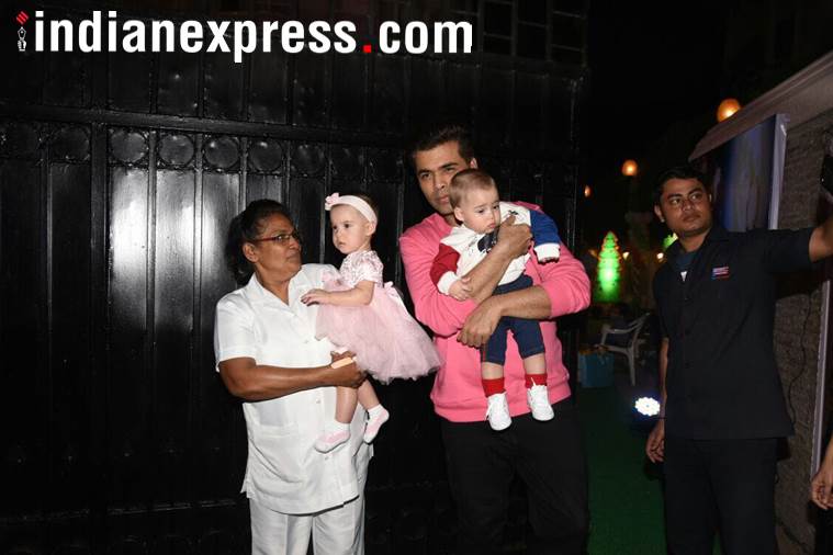 Karan Johar’s twins Yash-Roohi and other star kids attend Tusshar ...
