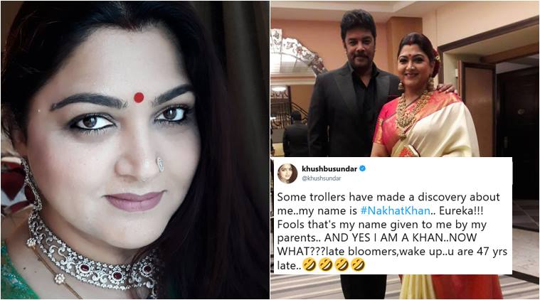 Actor-politician Khushbu Sundar silences trolls for ‘discovering’ she ...