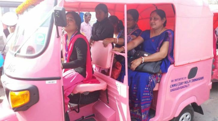 ‘Pink Auto’ debuts in Assam’s Bongaigaon to drive women and children to ...
