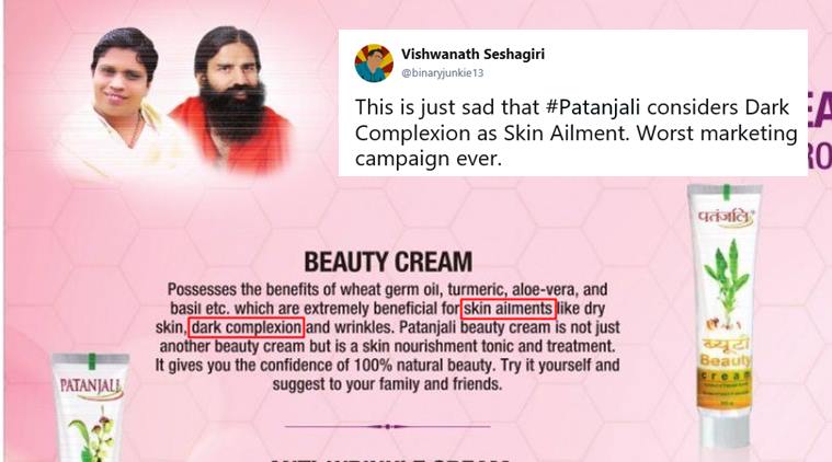 Twitterati fuming as Baba Ramdev’s Patanjali ad calls ‘dark complexion ...