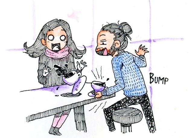 Cartoonist illustrates every romantic moment of his magical journey to ...