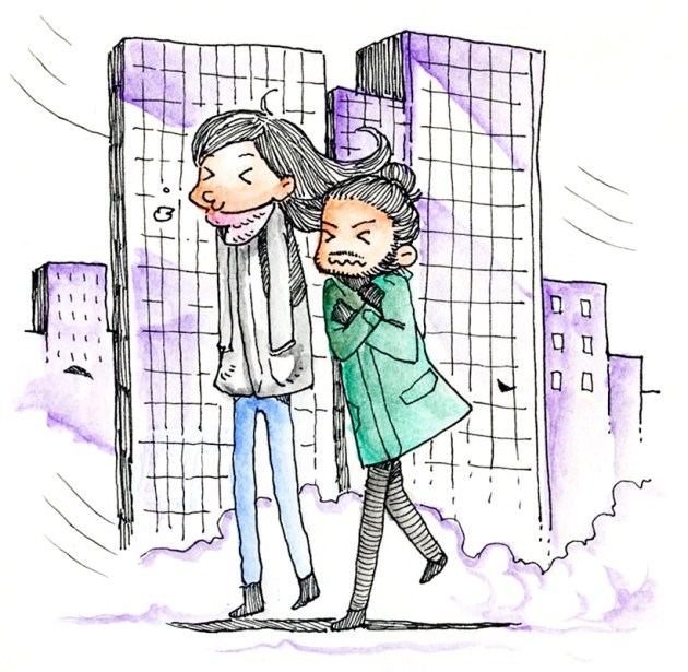 Cartoonist illustrates every romantic moment of his magical journey to ...