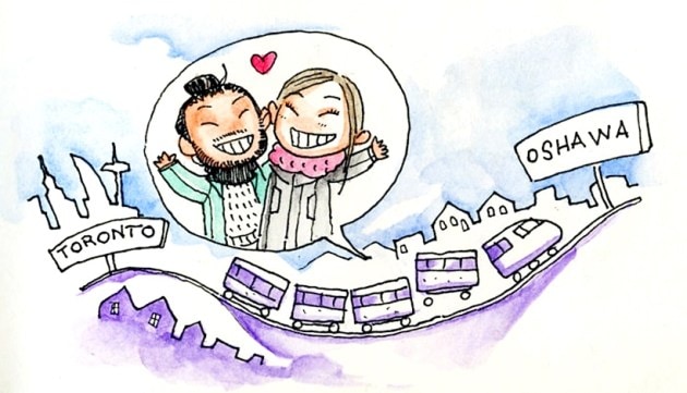 Cartoonist illustrates every romantic moment of his magical journey to ...
