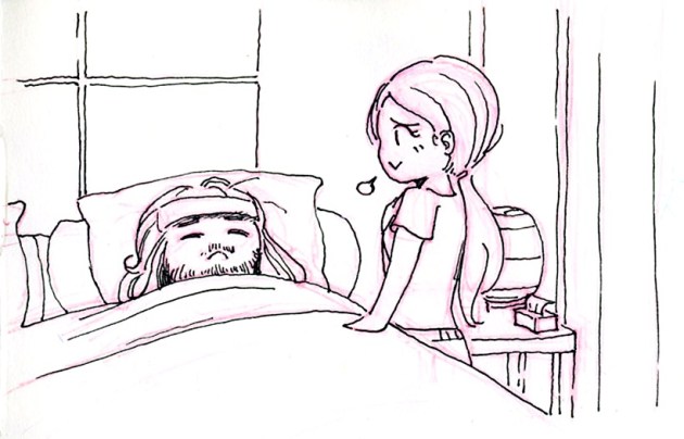 Cartoonist illustrates every romantic moment of his magical journey to ...
