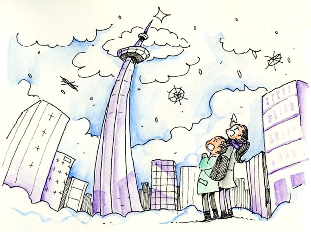 Cartoonist illustrates every romantic moment of his magical journey to ...