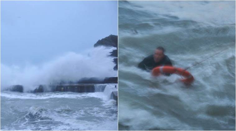 Storm Eleanor’s deadly waves swallow man and dog; two brave passersby ...