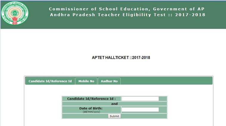 APTET 2017 admit card released at aptet.apcfss.in, know how to download ...
