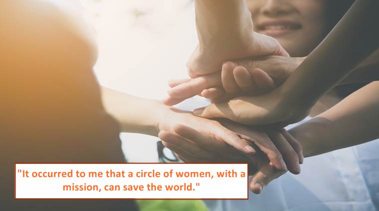 This post about a group of women helping each other at an airport will ...