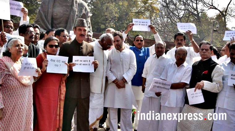 Rahul Gandhi leads Congress protest over PNB scam | India News News ...