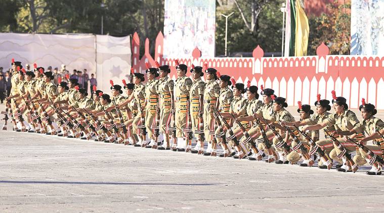 ITBP march first for residents | Chandigarh News - The Indian Express