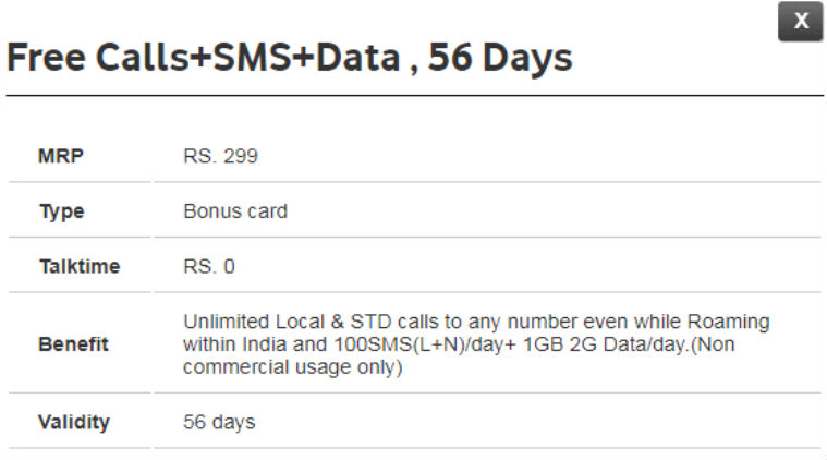 Vodafone’s Rs 299 recharge plan offers unlimited calls, 1GB 2G data per ...