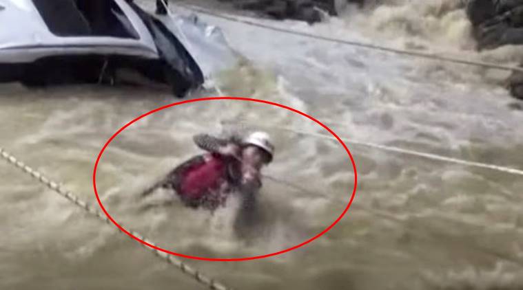VIDEO: How heroic firefighters rescued a woman trapped in her car ...