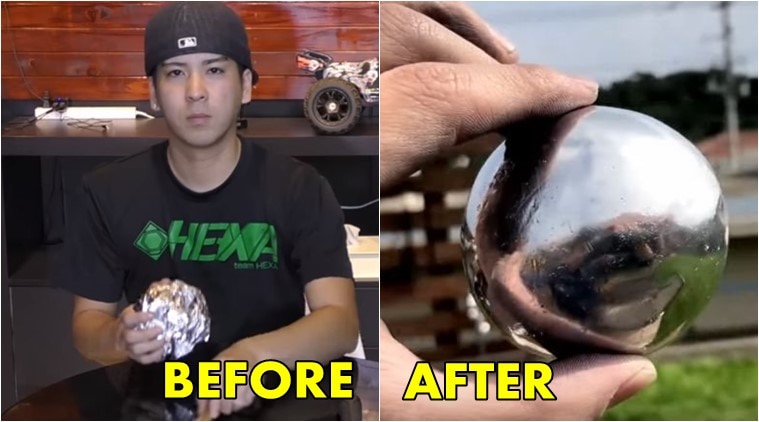 Video: This guy rolled a regular TIN FOIL and transformed it into a ...