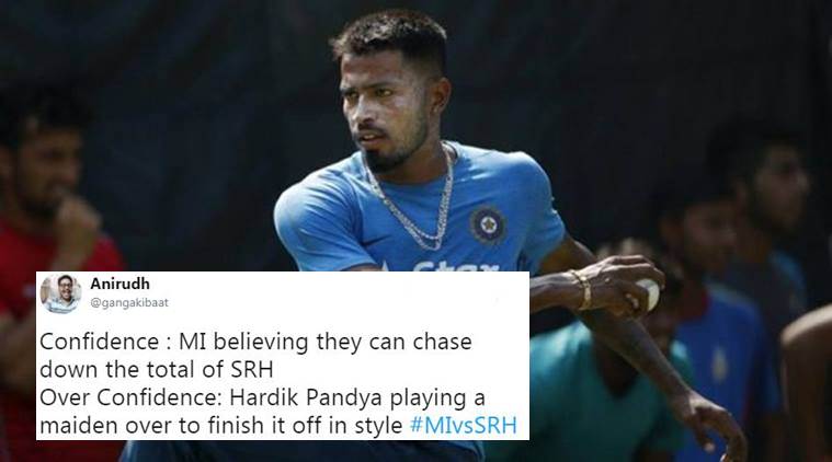 IPL 2018, MI vs SRH: Twitterati brutally troll Hardik Pandya for his ...