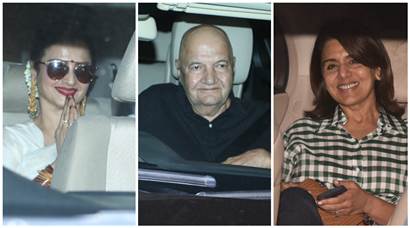 Rekha, Neetu Singh and Prem Chopra grace 102 Not Out screening ...