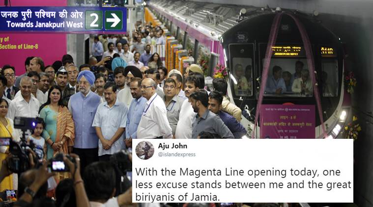 Delhi Metro’s entire Magenta line opens to the public and Twitterati ...