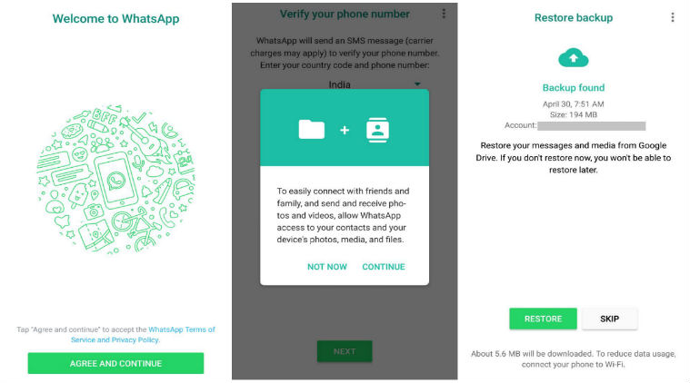 How to restore or transfer your WhatsApp chat history and data backup ...