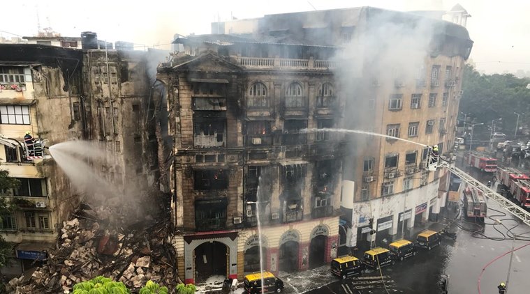 Mumbai fire: Two firefighters injured in massive blaze at Kothari ...