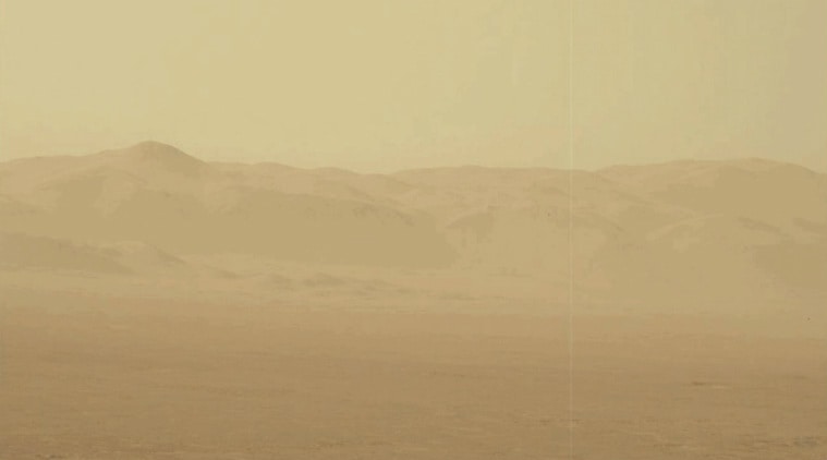 NASA’s Curiosity rover captures images of Martian dust storm ...