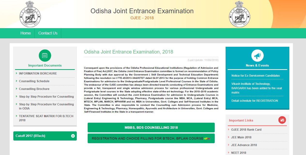 OJEE 2018: Government to re-conduct exam on July 22, results on July 25 ...