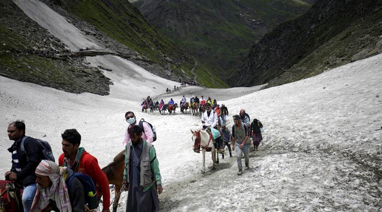 Red flags go up over rains, but Amarnath pilgrims push forward on ...