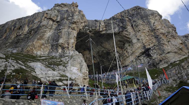 Ice shivling at Amarnath cave melts | India News,The Indian Express